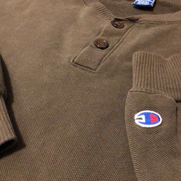Champion | Shirts | Vintage Champion Henley Long Sleeve | Poshmark